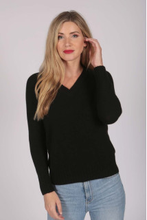 light blue V-Neck Cashmere Sweater (100%) | Italy in Cashmere US
